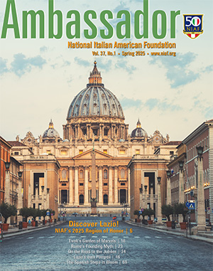 Ambassador Magazine Vol 37 No 1 - The National Italian American Foundation